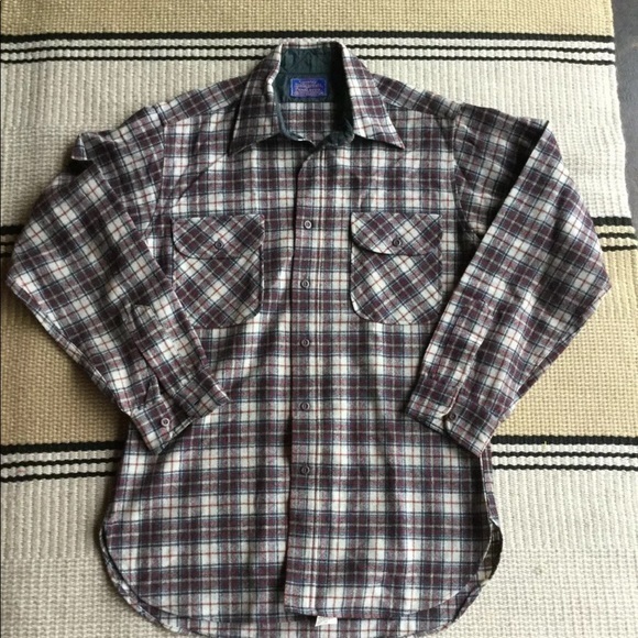 Pendleton | Shirts | Pendleton Button Up Wool Flannel Board Shirt Plaid | Poshmark